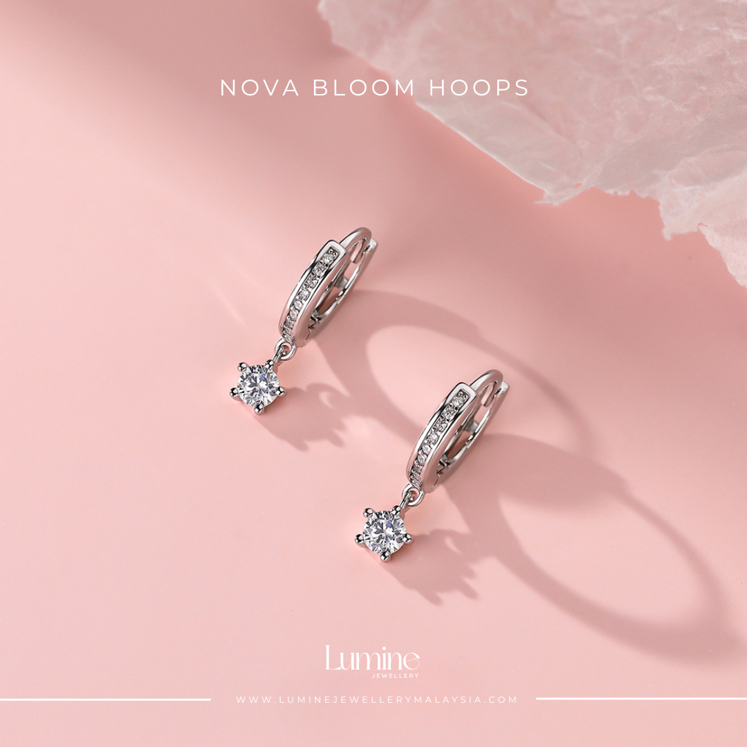 Nova Bloom Hoops – Lumine Jewellery Malaysia